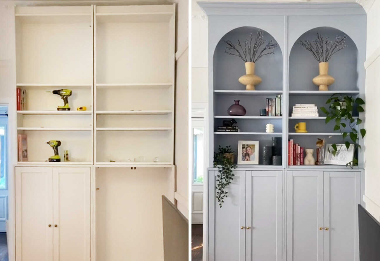 Genius Hack Takes Billy Bookcase To "Another Level" - Making HOME